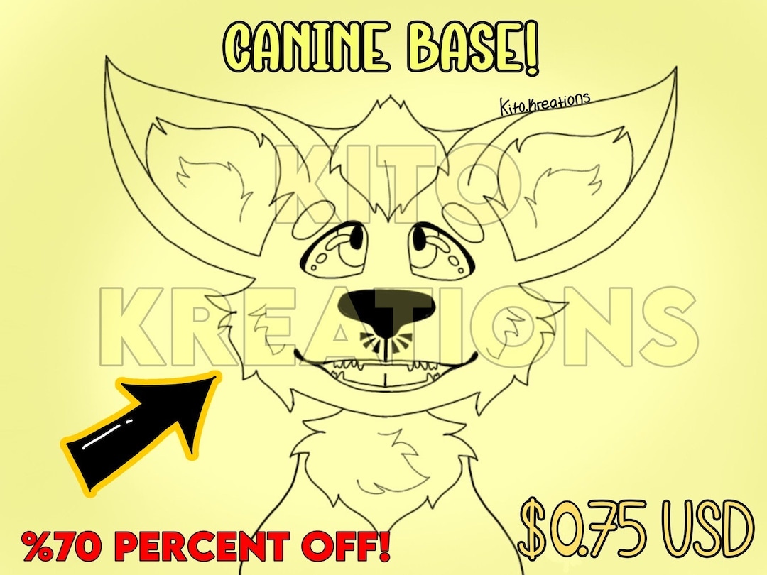 Canine BASE *lineart* - Etsy