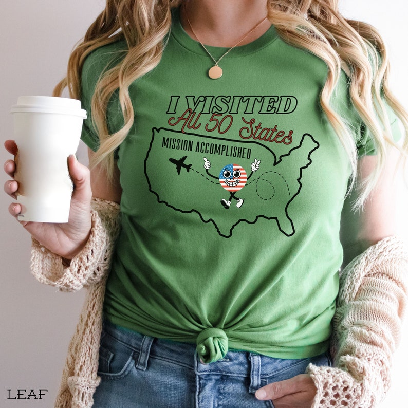 50 States Traveled T-shirt US Travel Bucket List United States Travel ...