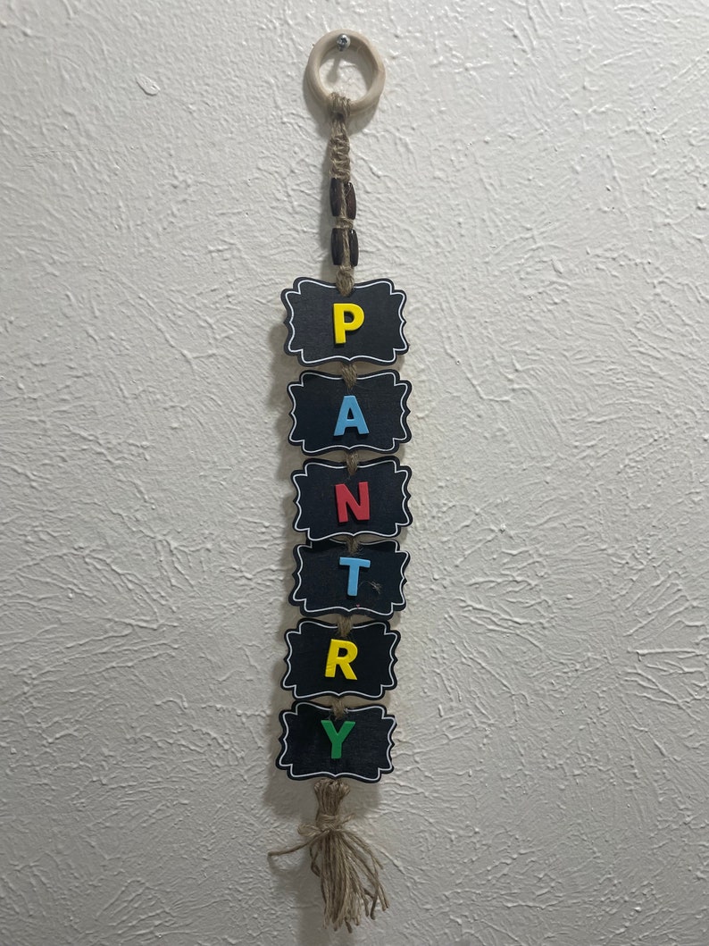 Wall Hanging Pantry Sign - Etsy