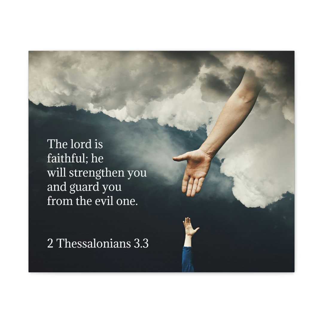 God Will Strengthen You Wall Art, 2 Thessalonians 3:3, Religious Wall ...