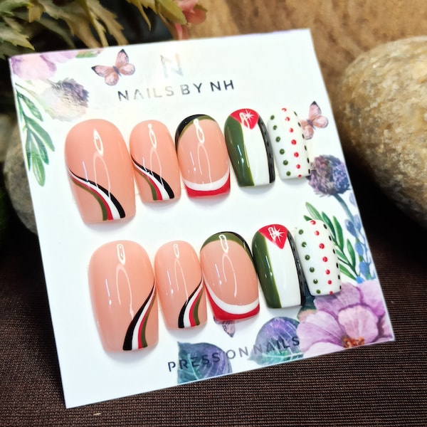 Jordan Press on Nails - Etsy