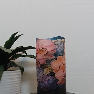 Orchids - Flameless Candles - Free Gift Box - Batteries Included ...
