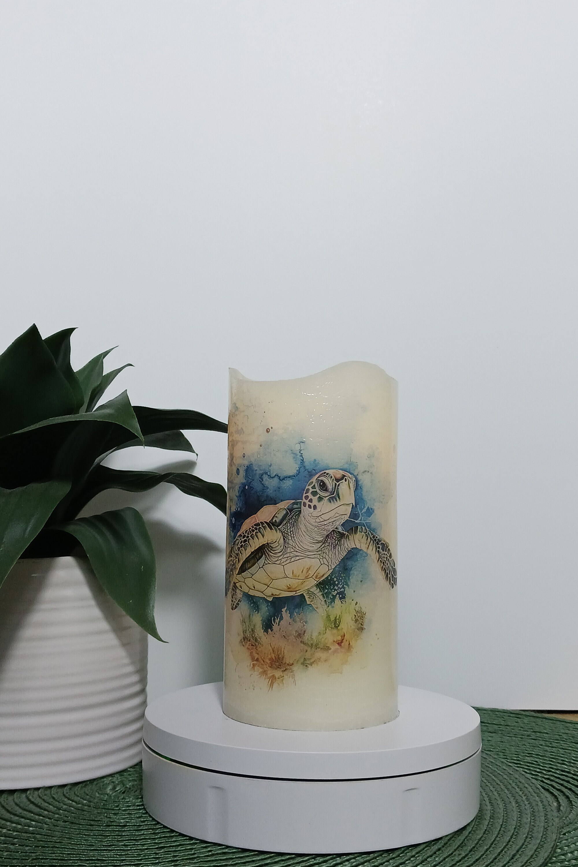 Sea Turtle - Flameless Candles - Free Gift Box - Batteries Included ...