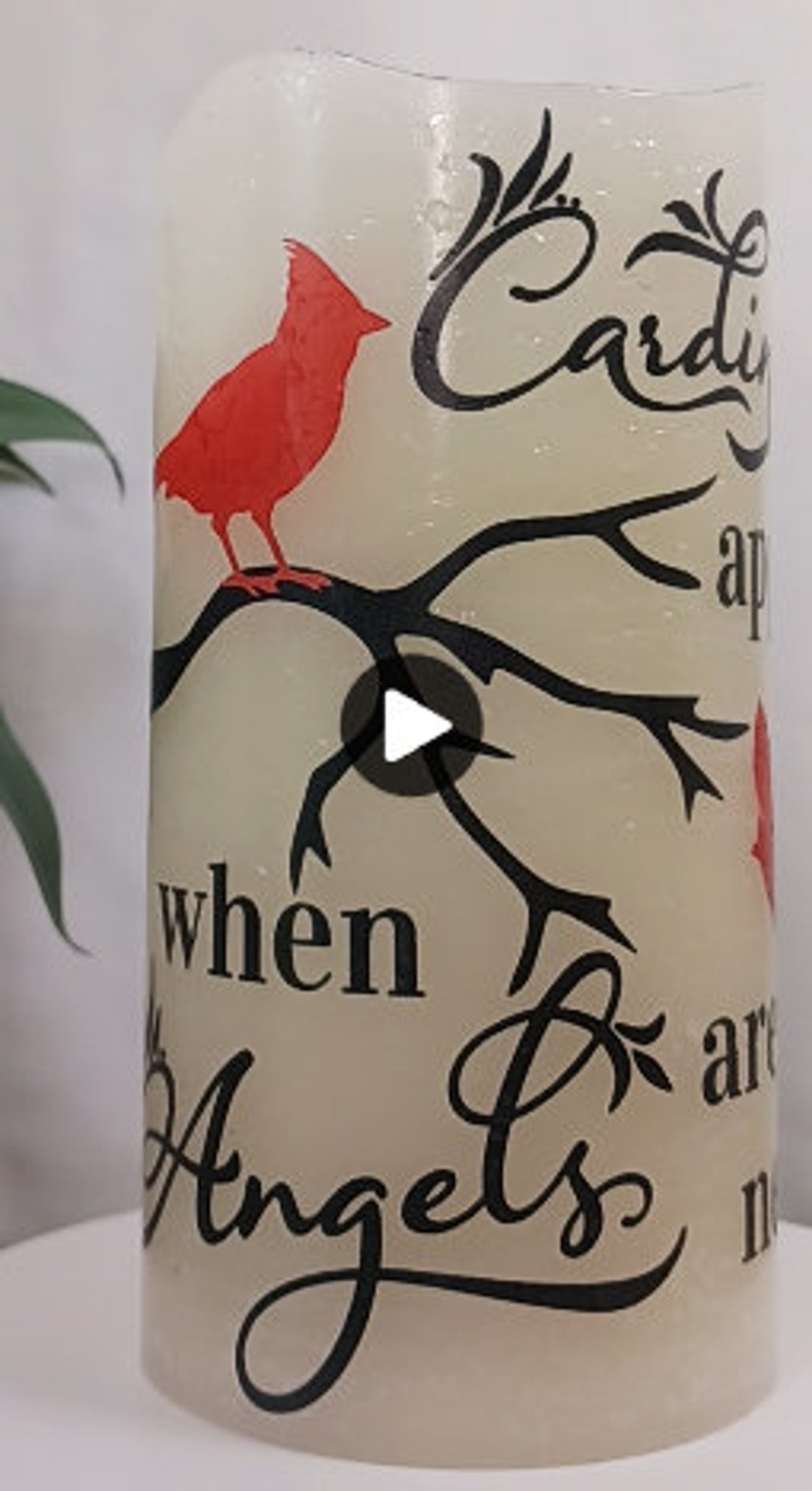 A Cardinal Appears Flameless Candles Free Gift Box - Etsy