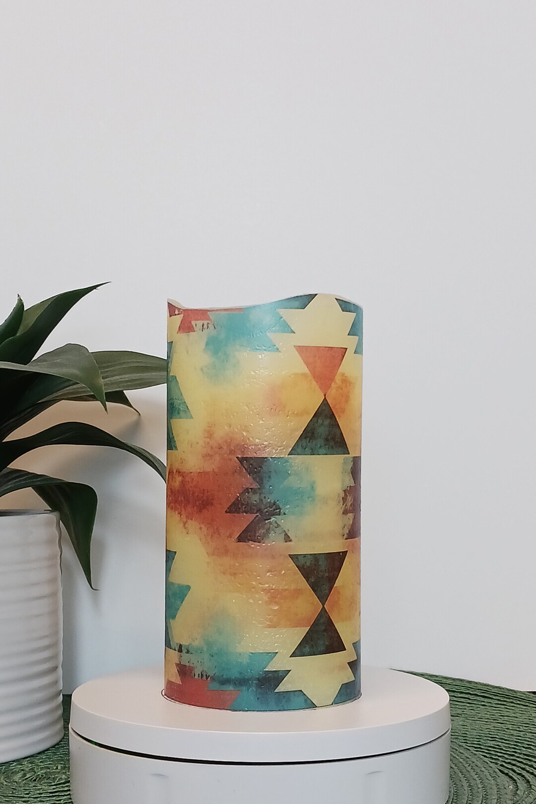 Native American Pattern 1 - Flameless Candles - Free Gift Box ...