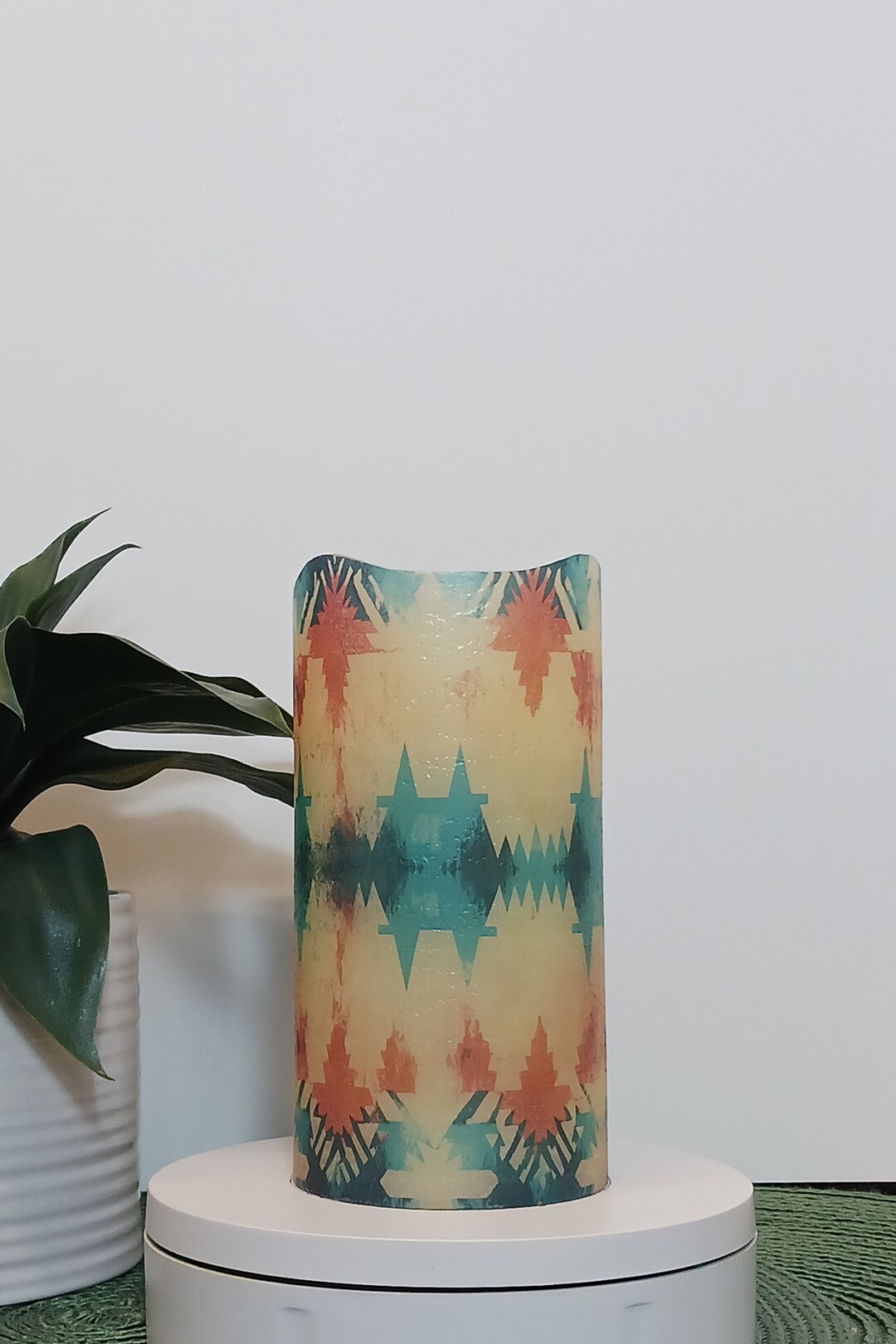 Native American Pattern 4 - Flameless Candles - Free Gift Box ...