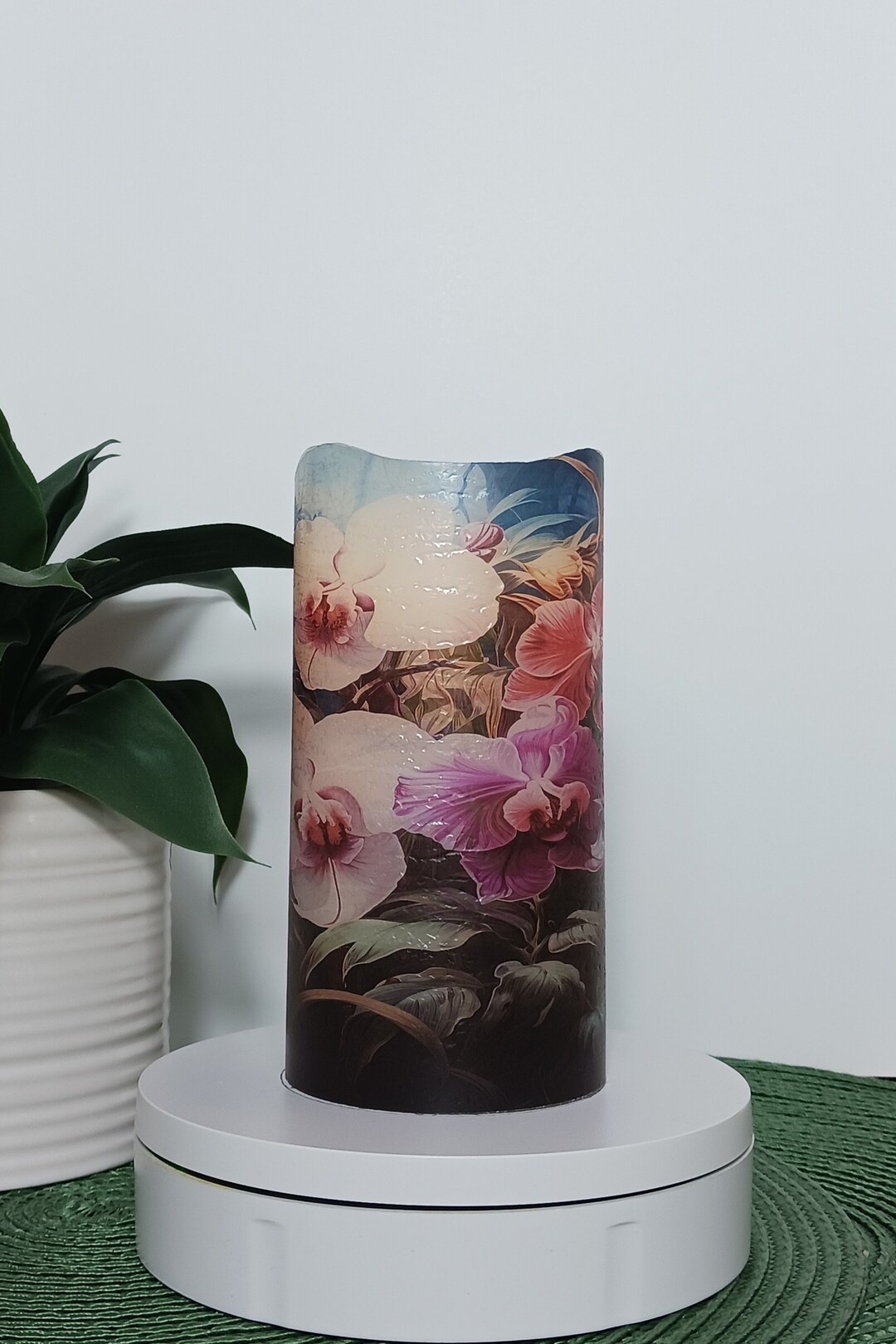 Orchids 3 - Flameless Candles - Free Gift Box - Batteries Included ...