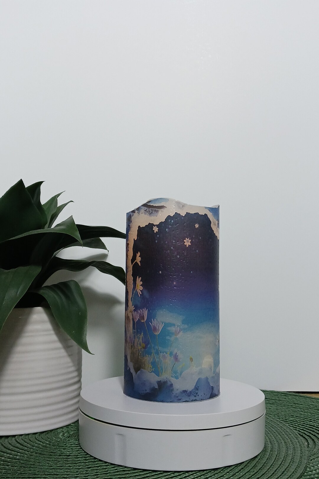 3D Starry Night - Flameless Candles - Free Gift Box - Batteries ...