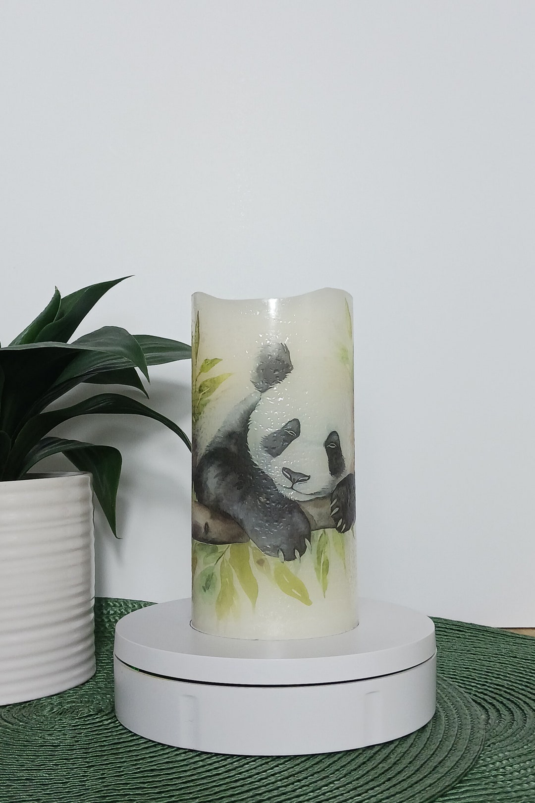 Sleeping Panda - Flameless Candles - Free Gift Box - Batteries Included ...