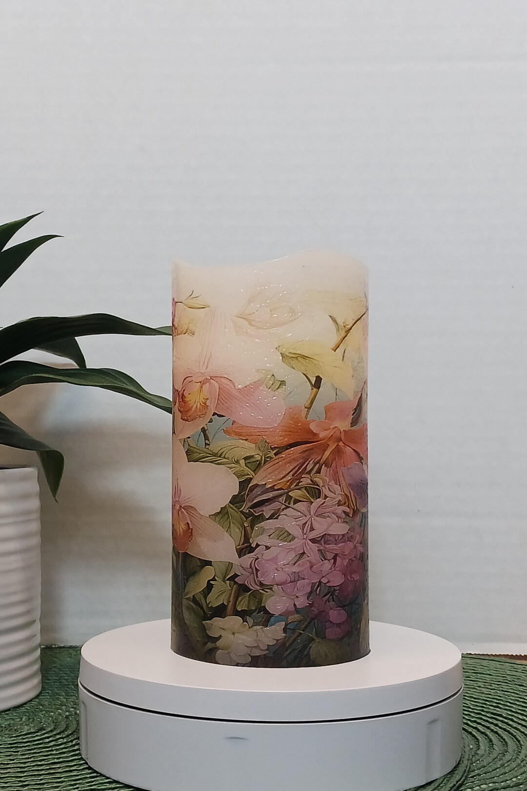Orchids 1 - Flameless Candles - Free Gift Box - Batteries Included ...