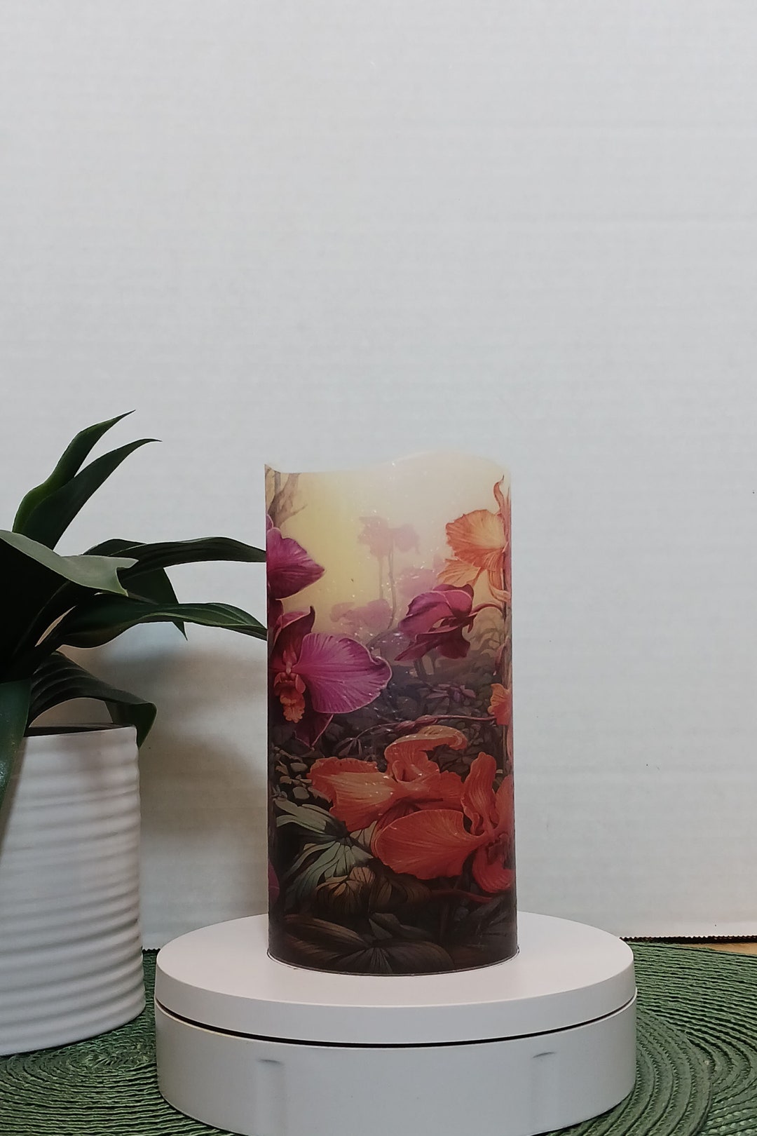 Orchid Garden - Flameless Candles - Free Gift Box - Batteries Included ...