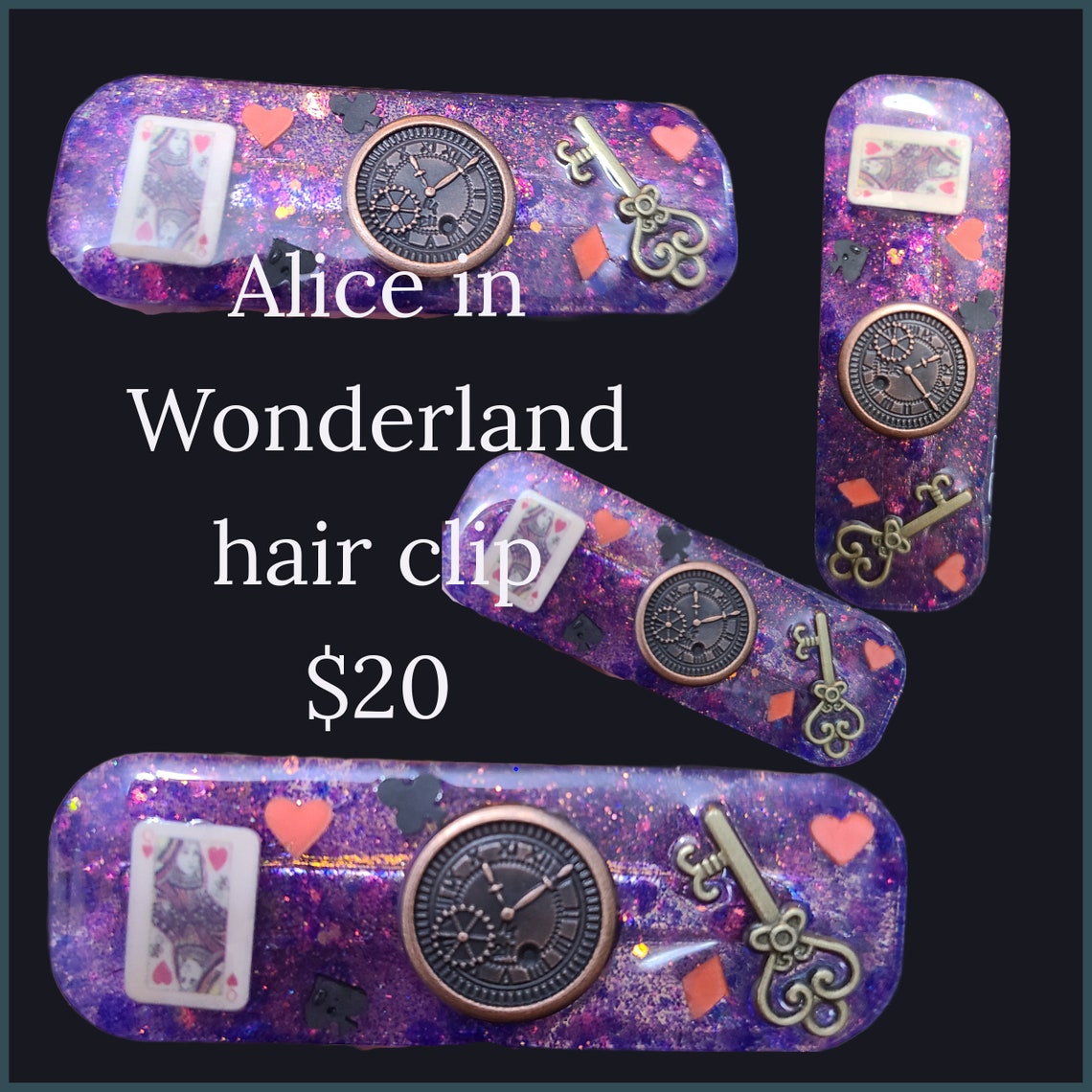 Alice in Wonderland Hair Clip - Etsy