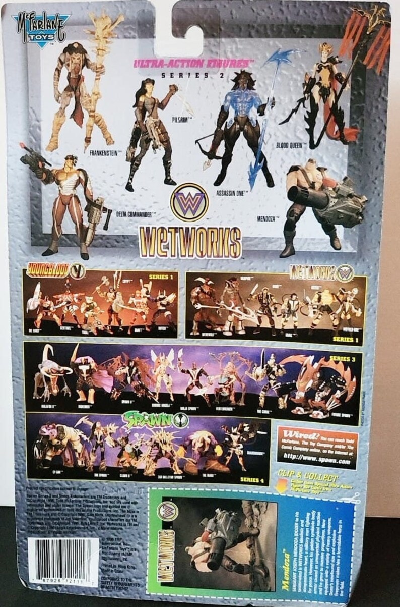 1996 Mcfarlane Toys Wetworks Mendoza Action Figure Whilce Portacio's ...