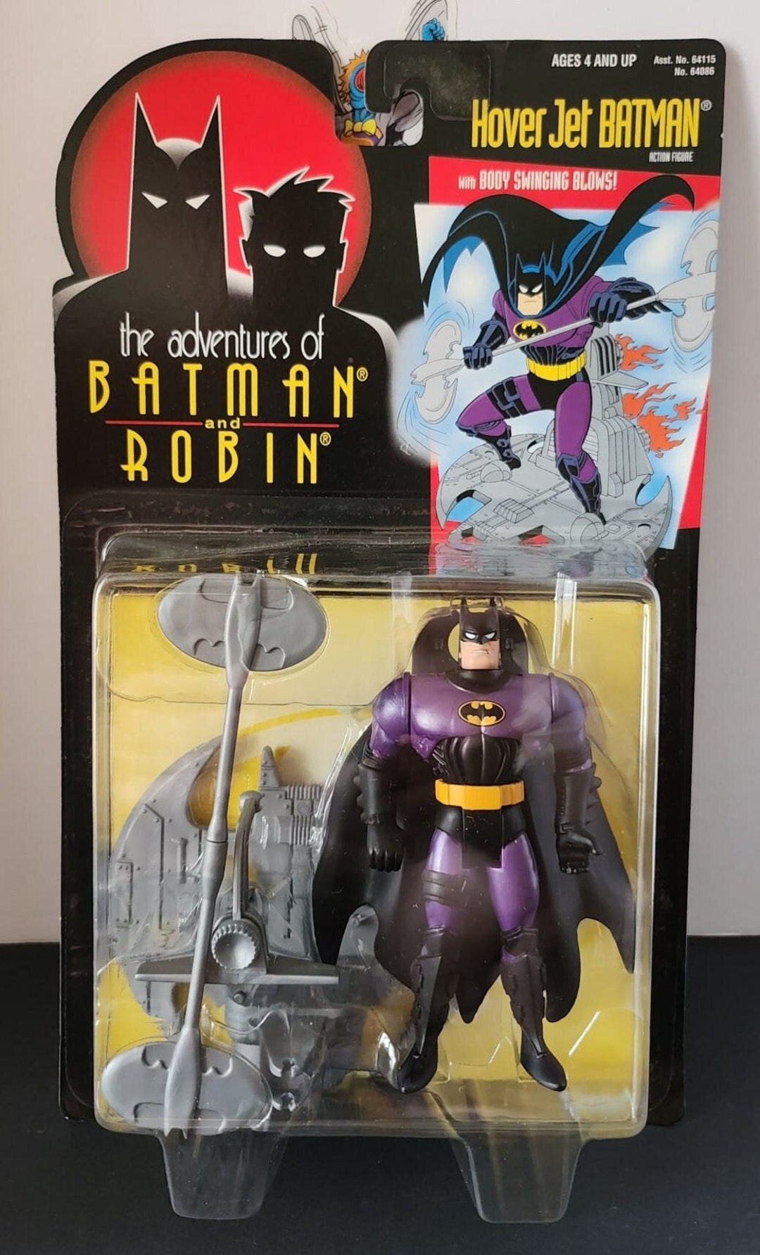 1995 Kenner the Adventures of Batman and Robin Hover Jet Batman Action ...