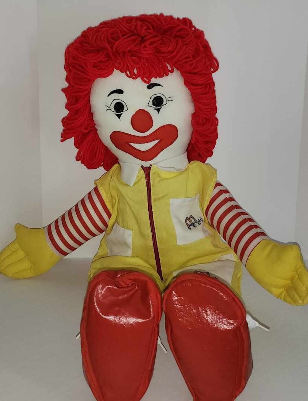 Vintage Ronald Mcdonald 26 Inch Plush Doll Removable Shoes Good ...