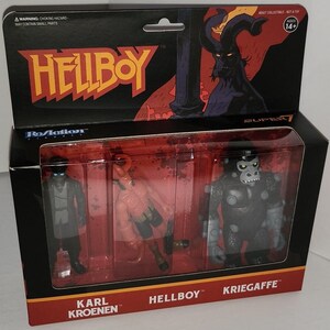 Hellboy Reaction Figure 3 Pack Karl Kroenen Hellboy Kriegaffe New ...