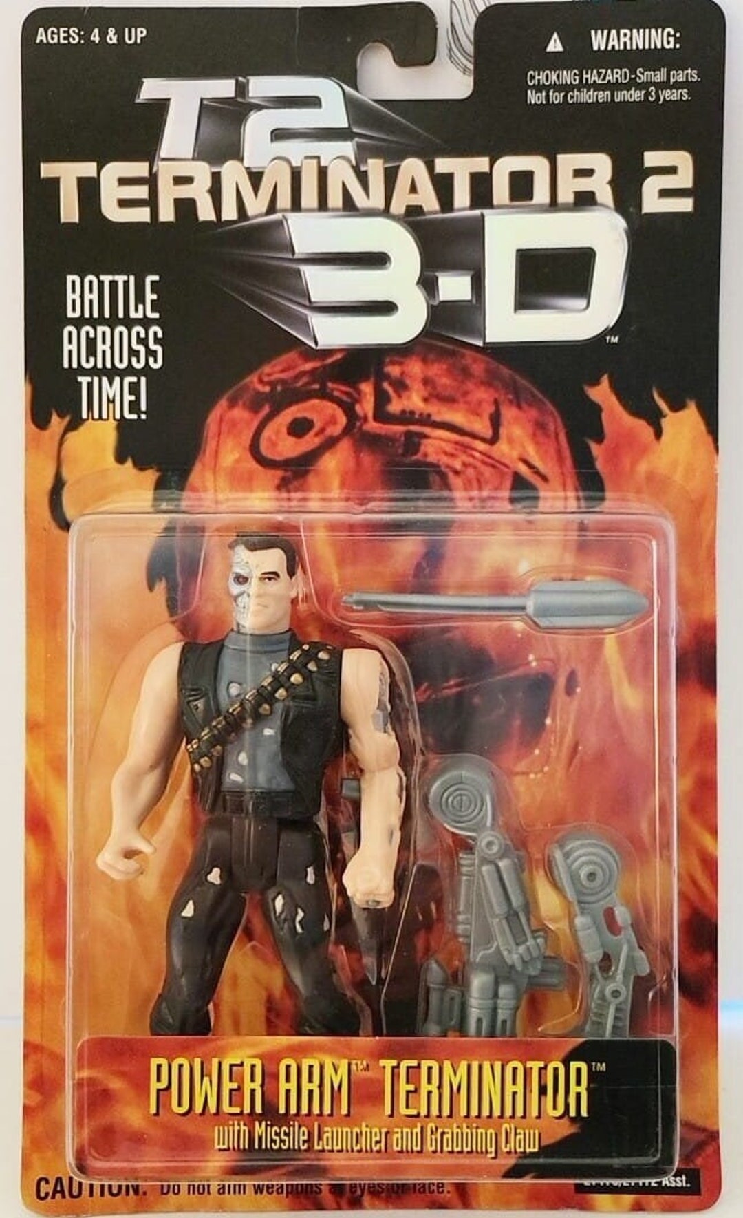 1997 Kenner Terminator 2 3-D Power Arm Terminator Action Figure New ...
