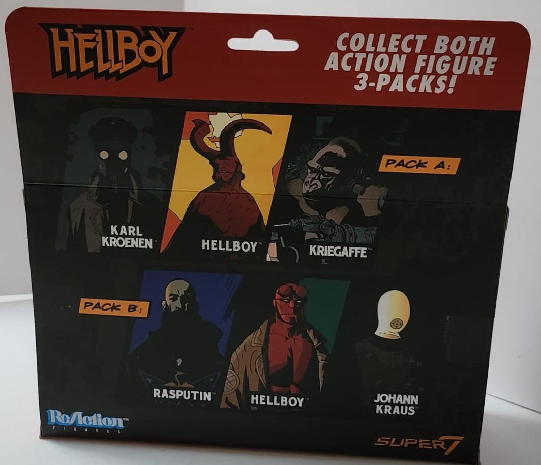 Hellboy Reaction Figure 3 Pack Karl Kroenen Hellboy Kriegaffe New ...