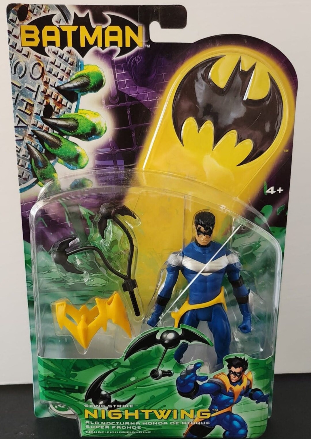 2004 Mattel Batman Sling Strike Nightwing Action Figure New Sealed ...