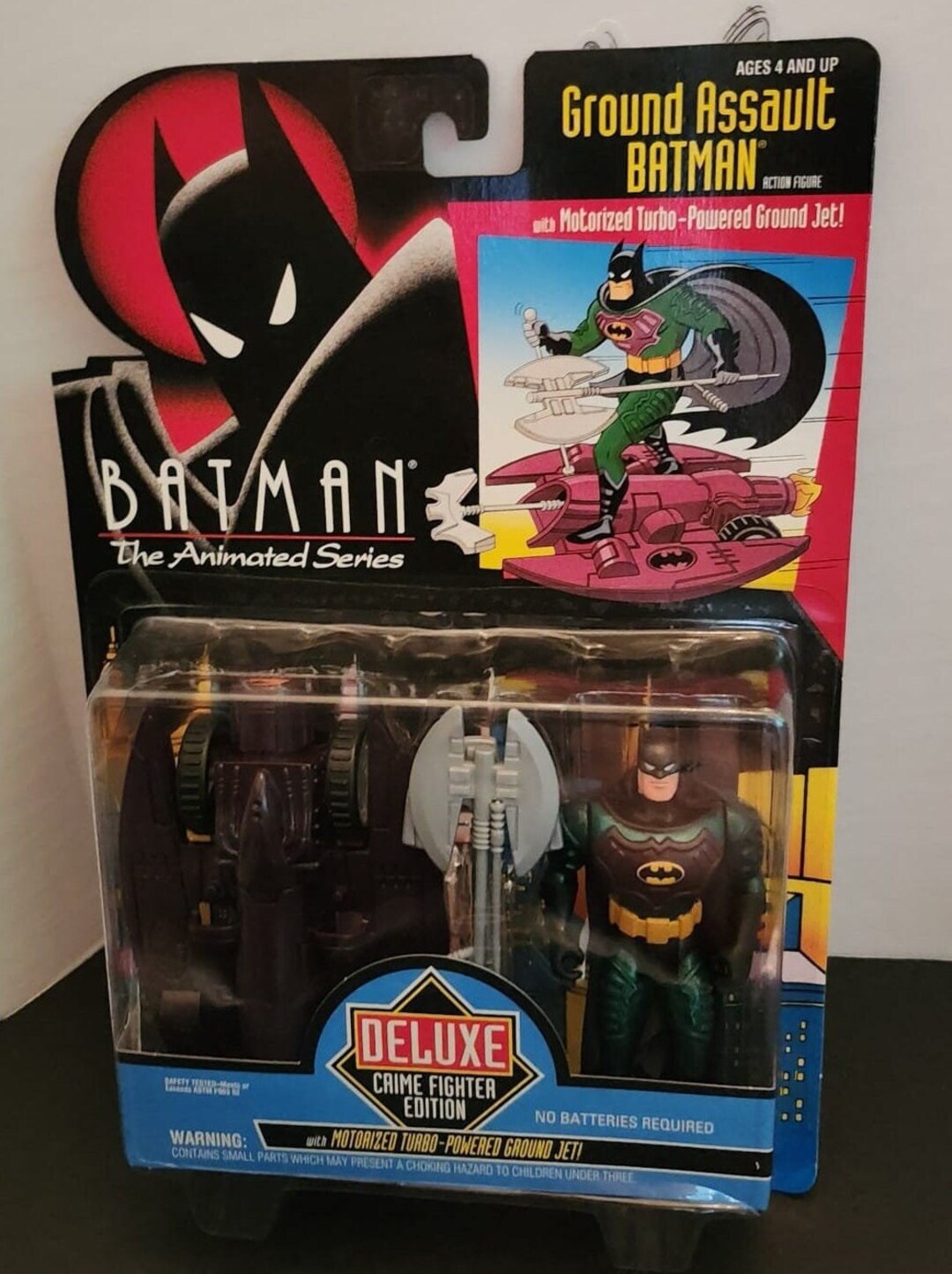 1993 Kenner Batman Animated Series Ground Assault Batman Action Figure ...