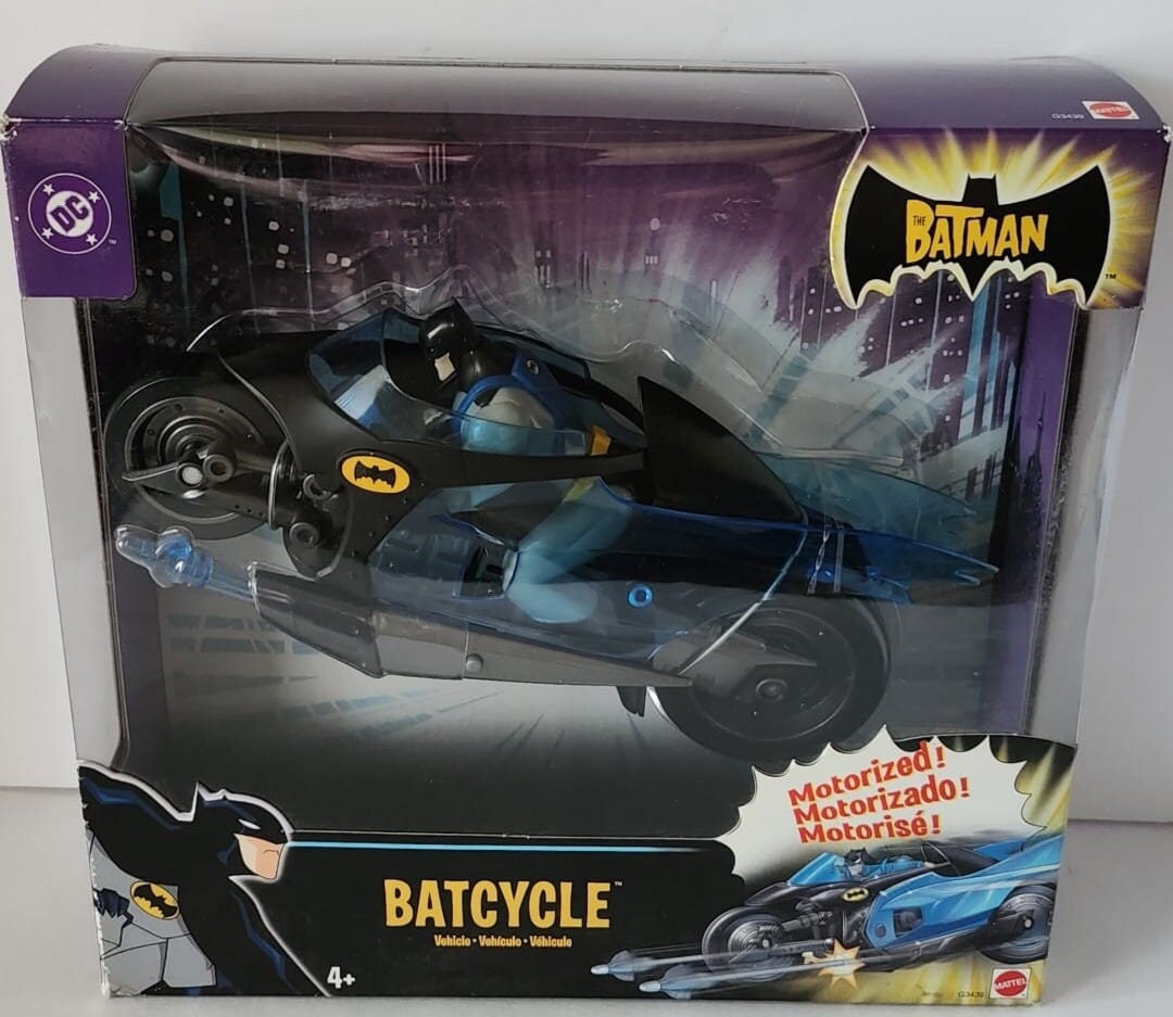 2004 Mattel the Batman Batcycle Action Figure Vehicle New Sealed Box - Etsy