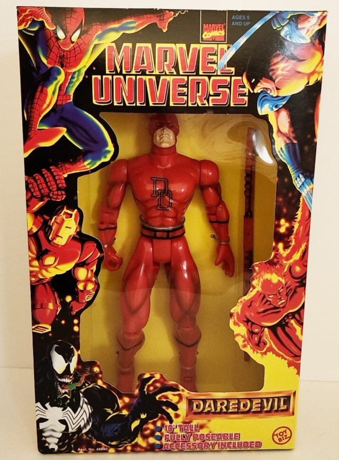 1997 Toy Biz Marvel Universe 10 Inch Daredevil Action Figure New Sealed ...