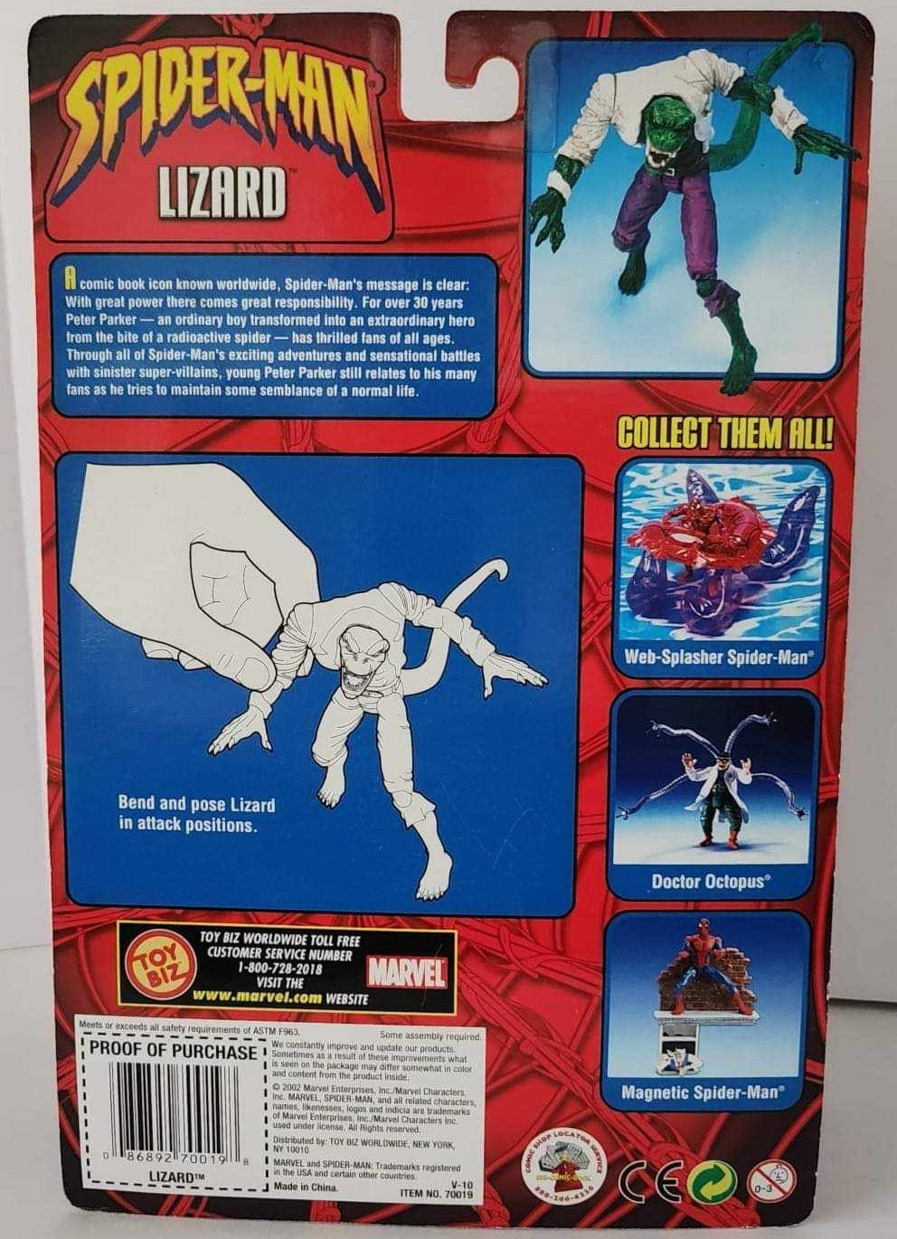 2002 Marvel Toy Biz Spider Man Lizard Action Figure New Sealed - Etsy