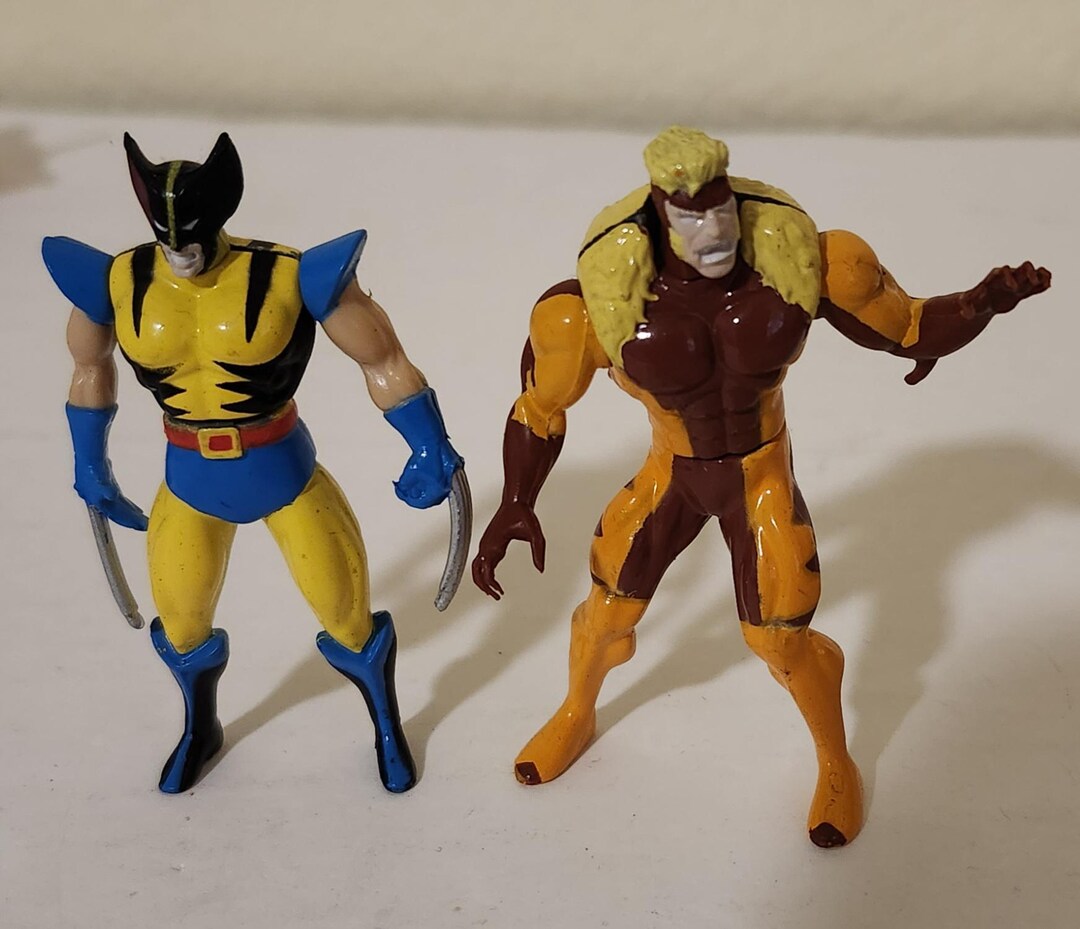 1994 Toy Biz X-men Steel Mutants Wolverine Vs Sabretooth Die Cast ...