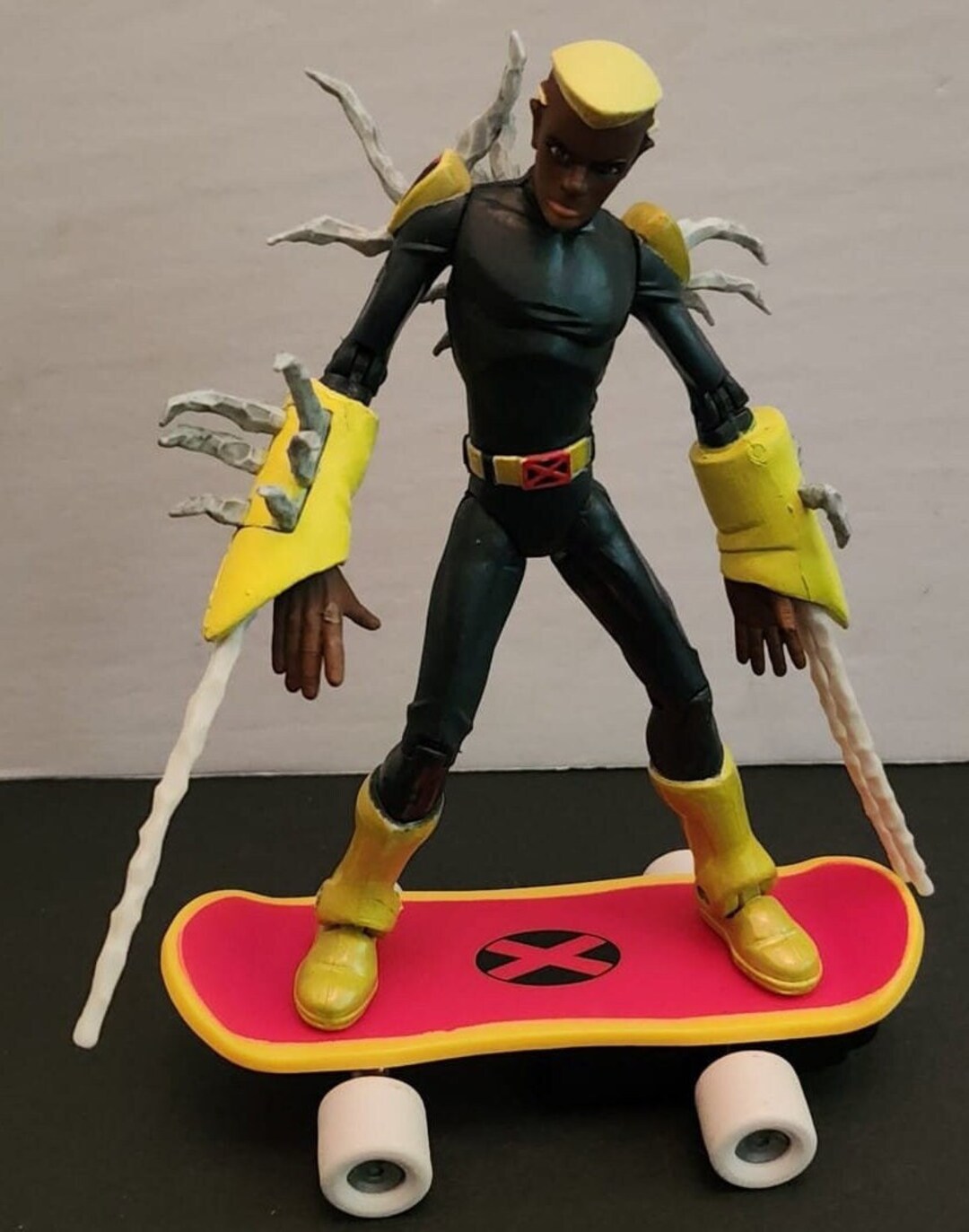 2001 Toybiz Marvel X-men Evolution Spyke With Motorized Skateboard ...