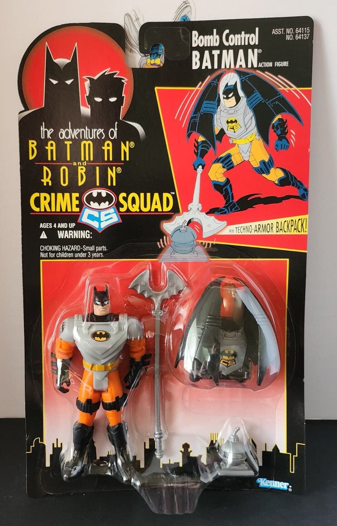 1995 Kenner the Adventures of Batman and Robin Bomb Control Batman ...