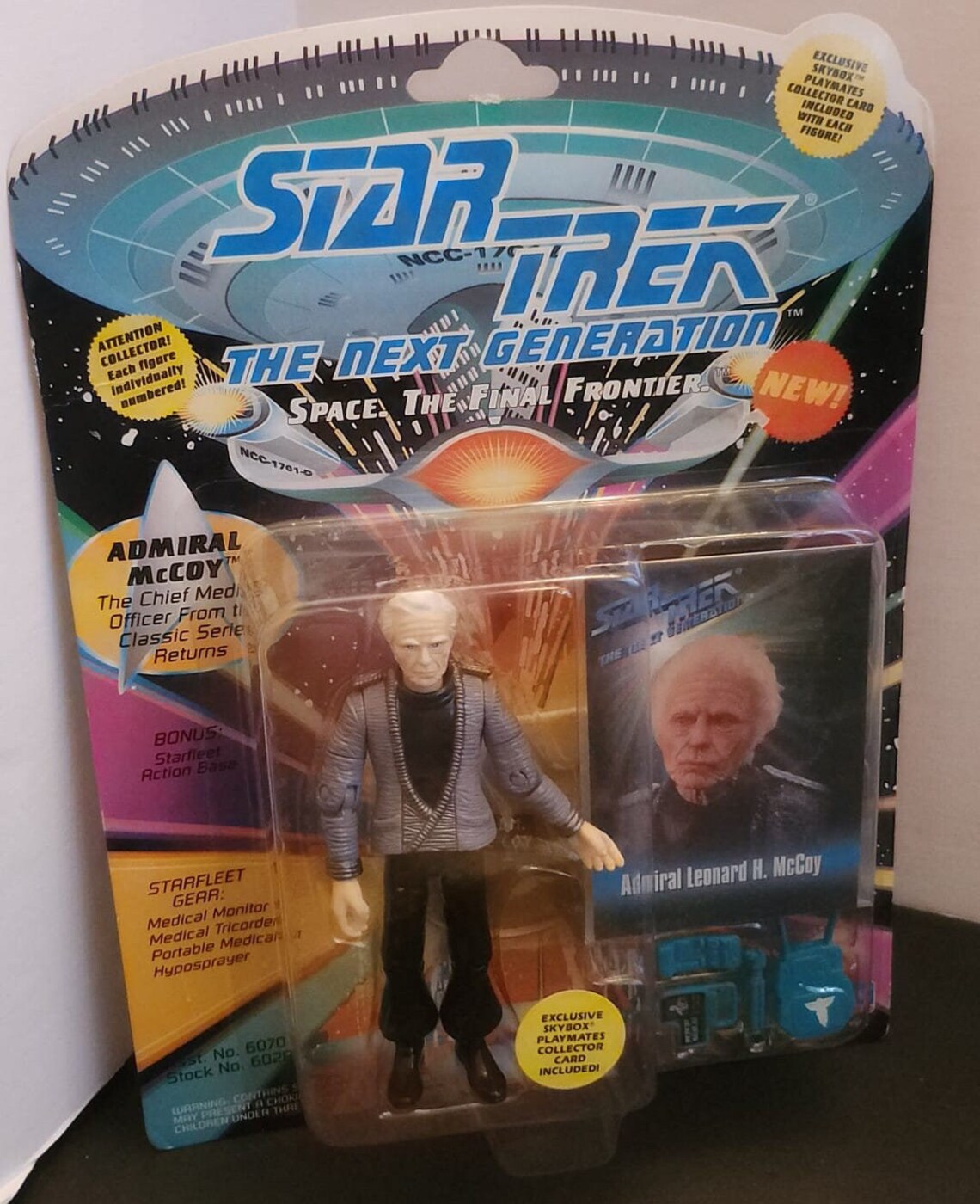 1993 Playmates Toys Star Trek the Next Generation Admiral Leonard H ...