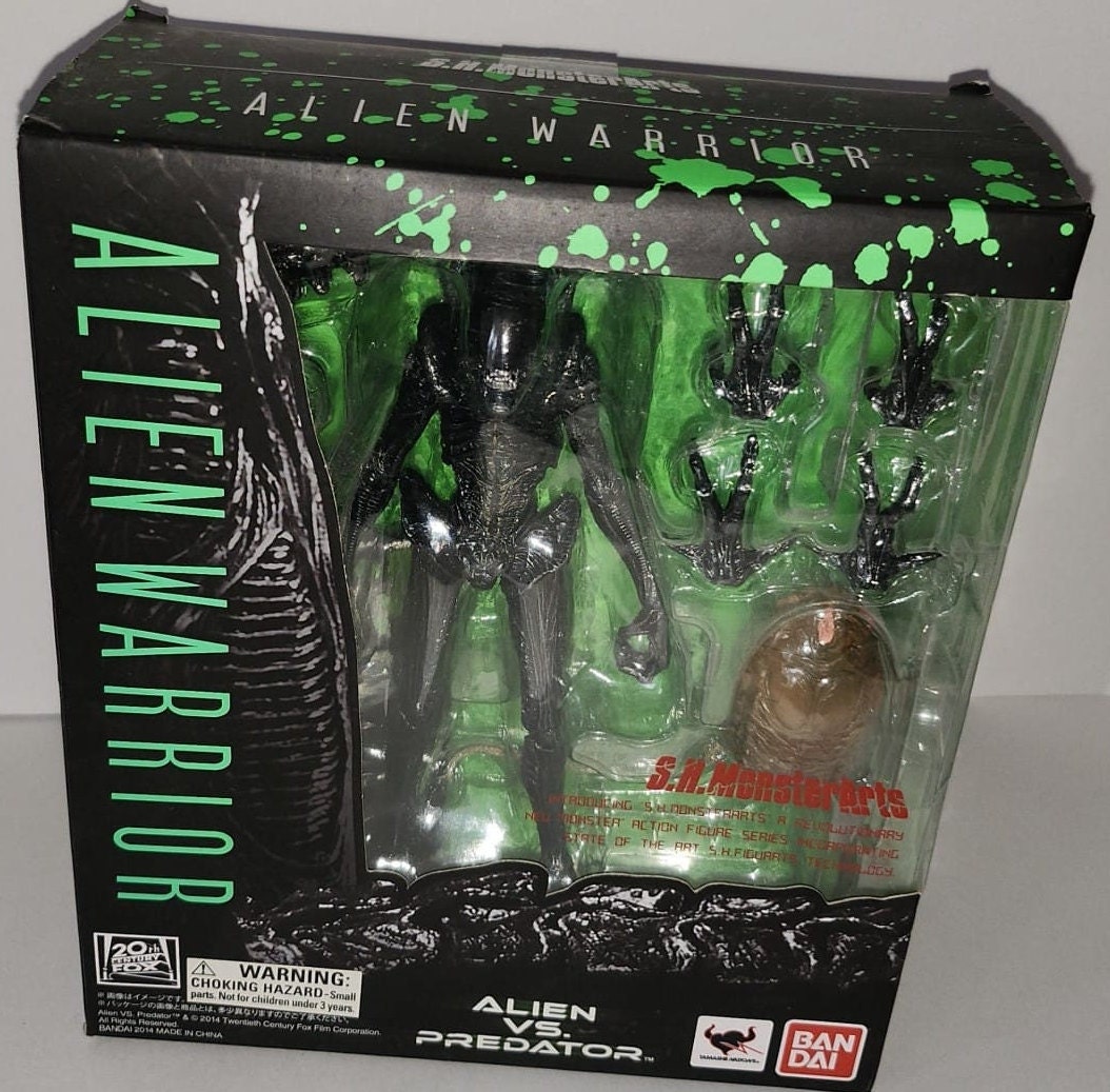 Bandai S.H. Monsterarts Aliens Vs Predator Alien Warrior Action Figure ...