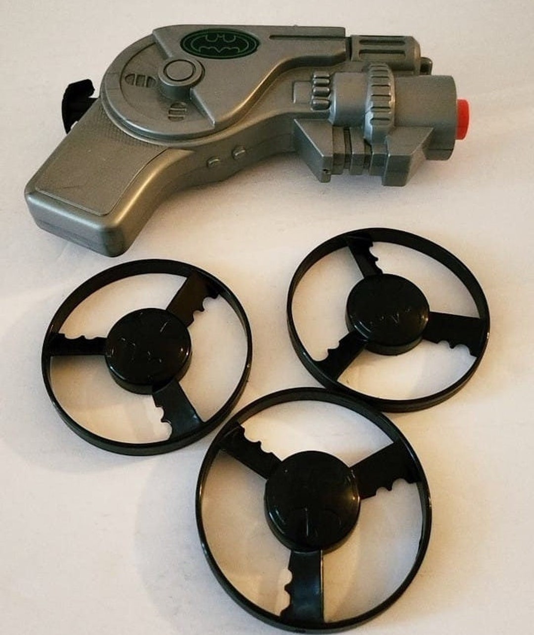 1995 Kenner Batman Forever Aero Disc Shooter Toy Gun Complete Nice ...