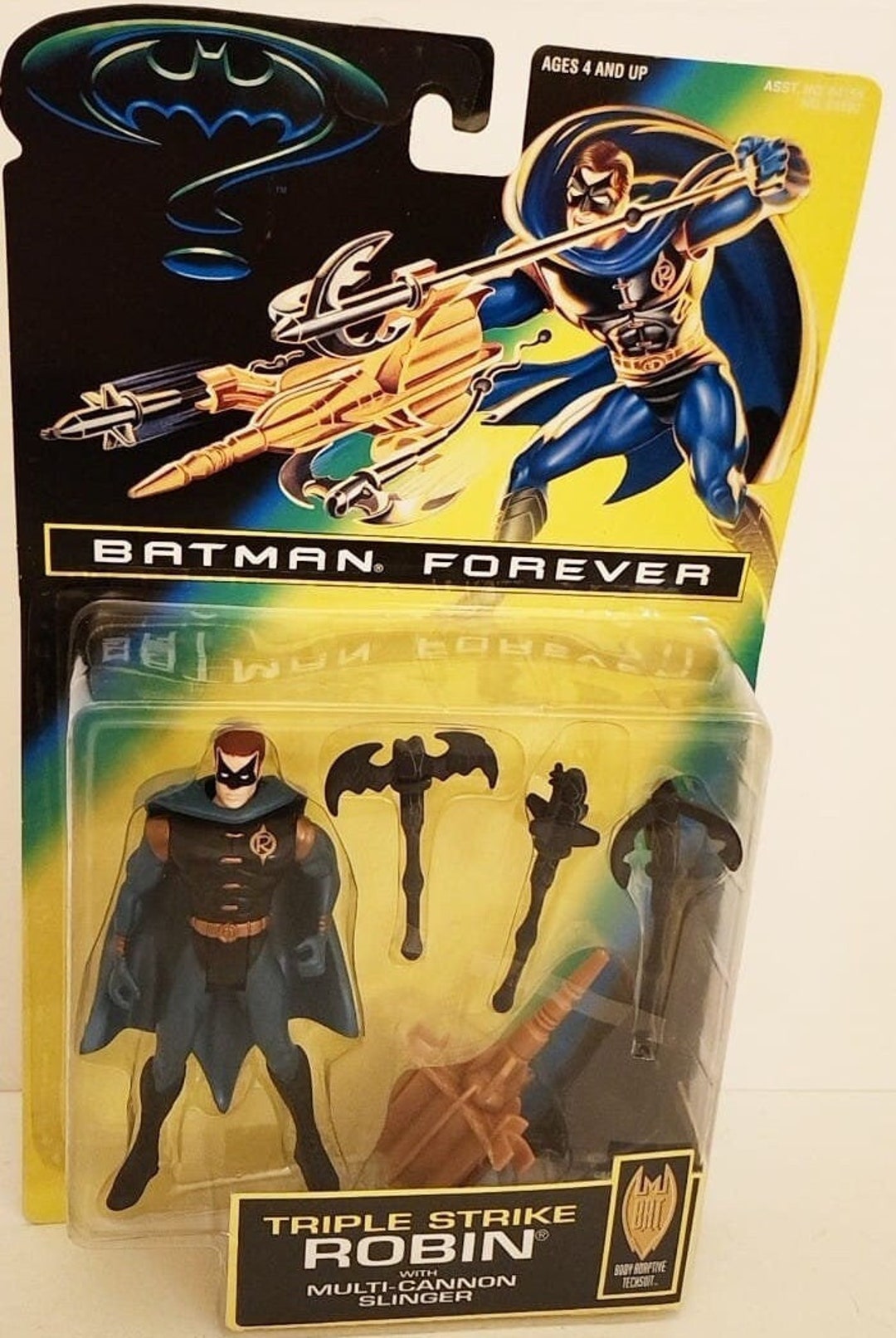 1995 Kenner Batman Forever Triple Strike Robin Action Figure New Sealed Package - Etsy