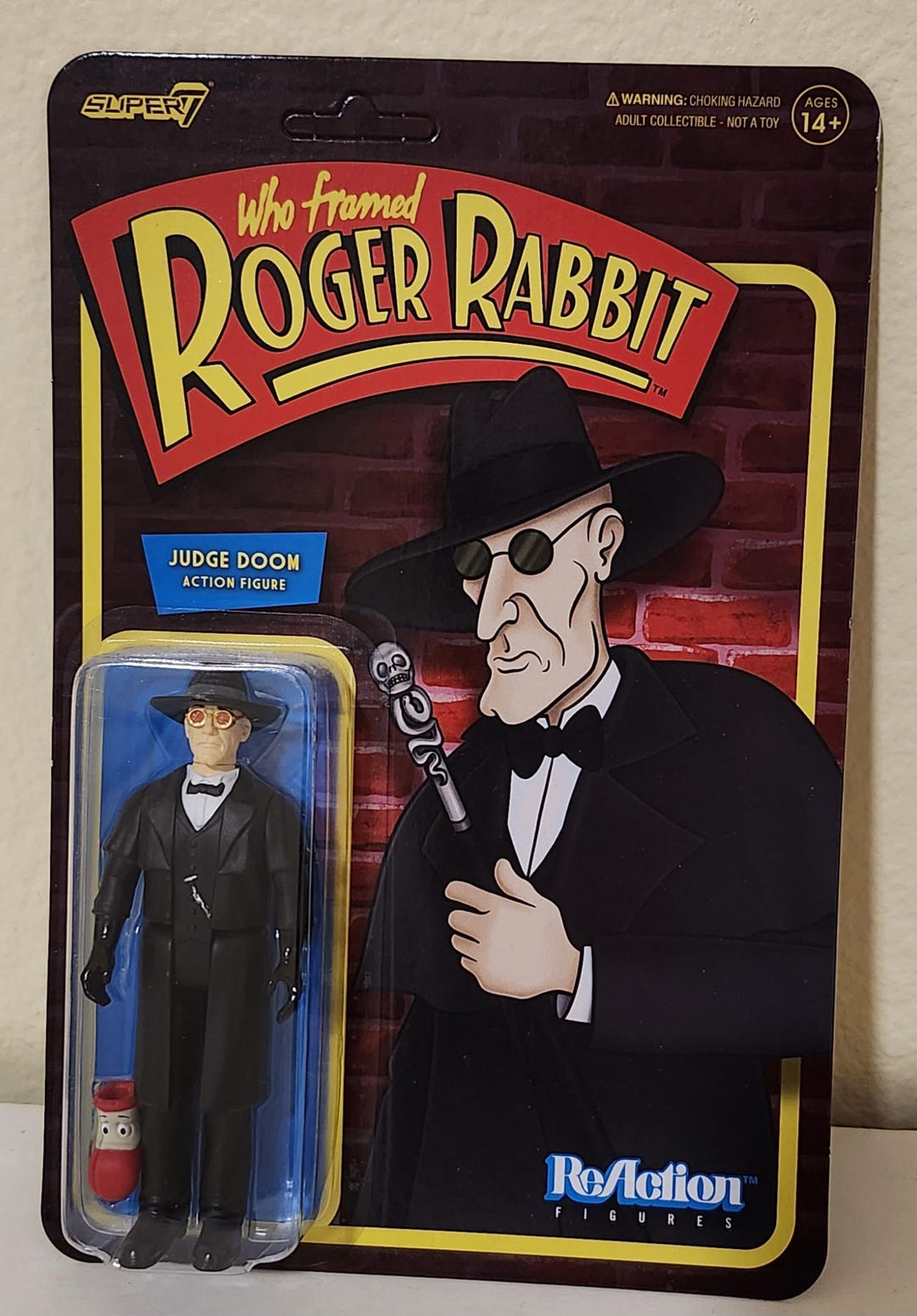 Who Framed Roger Rabbit Judge Doom Reaction Figure New Sealed Unpunched ...