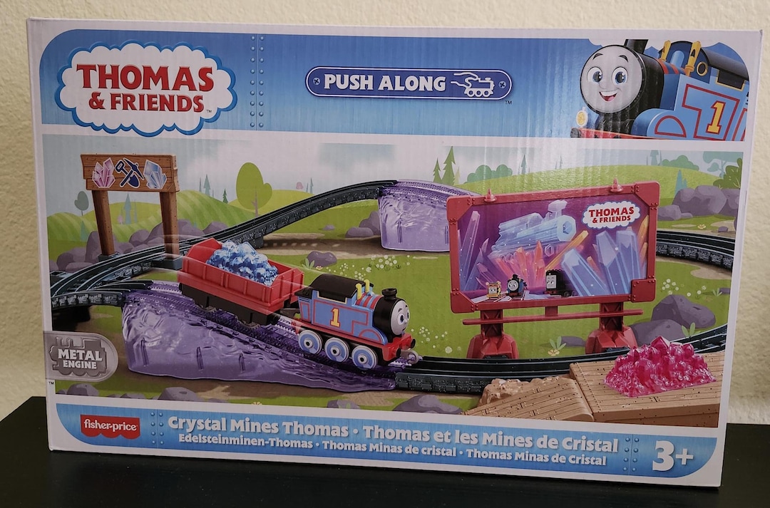Thomas & Friends Push Along Crystal Mines Thomas Track Set With Train ...