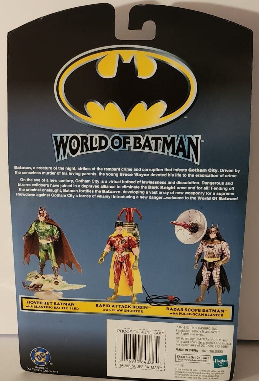 1999 Kenner World of Batman Radar Scope Batman Action Figure New Sealed Package - Etsy