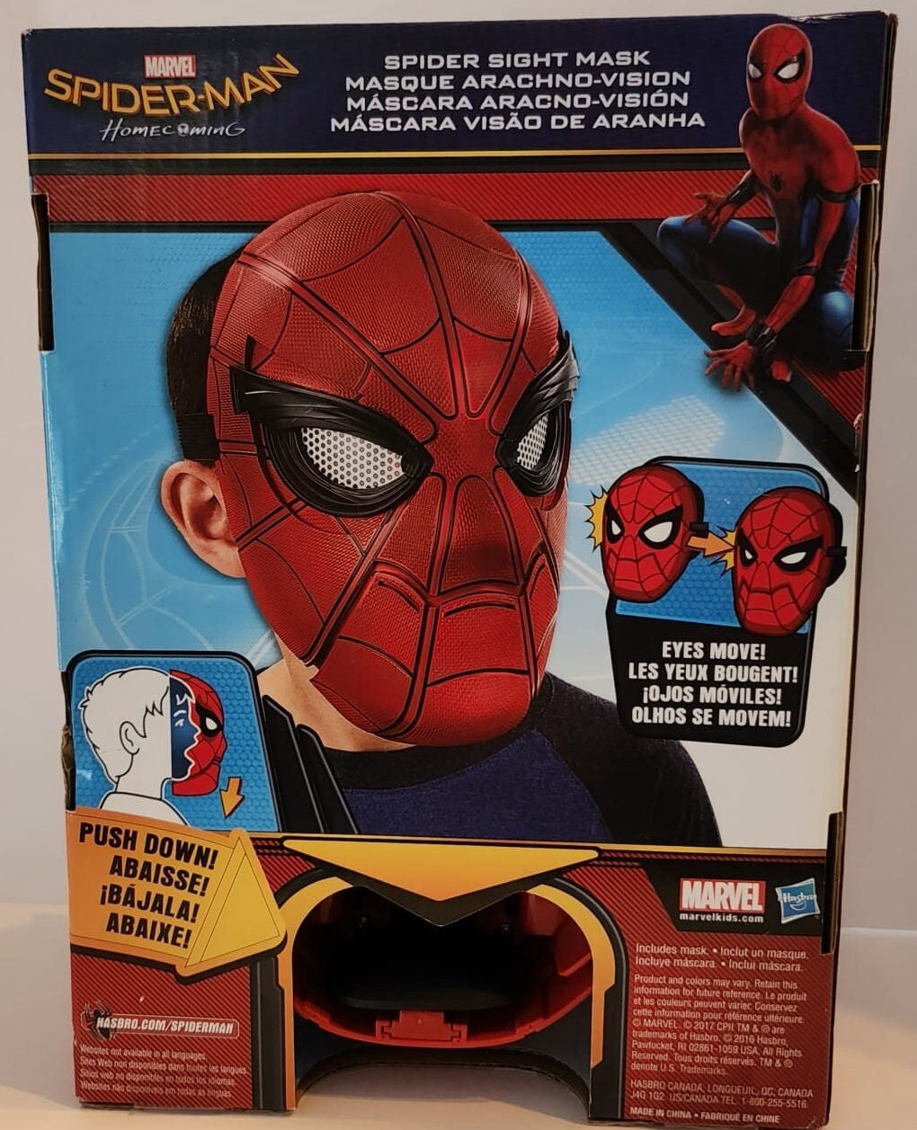 Hasbro Marvel Spiderman Homecoming Spider Sight Mask New in Box - Etsy