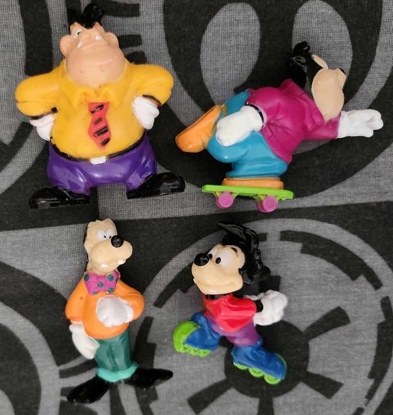 1991 Kelloggs Disney Goof Troop PVC Figures Set of 4 Goofy Max Pete TJ ...