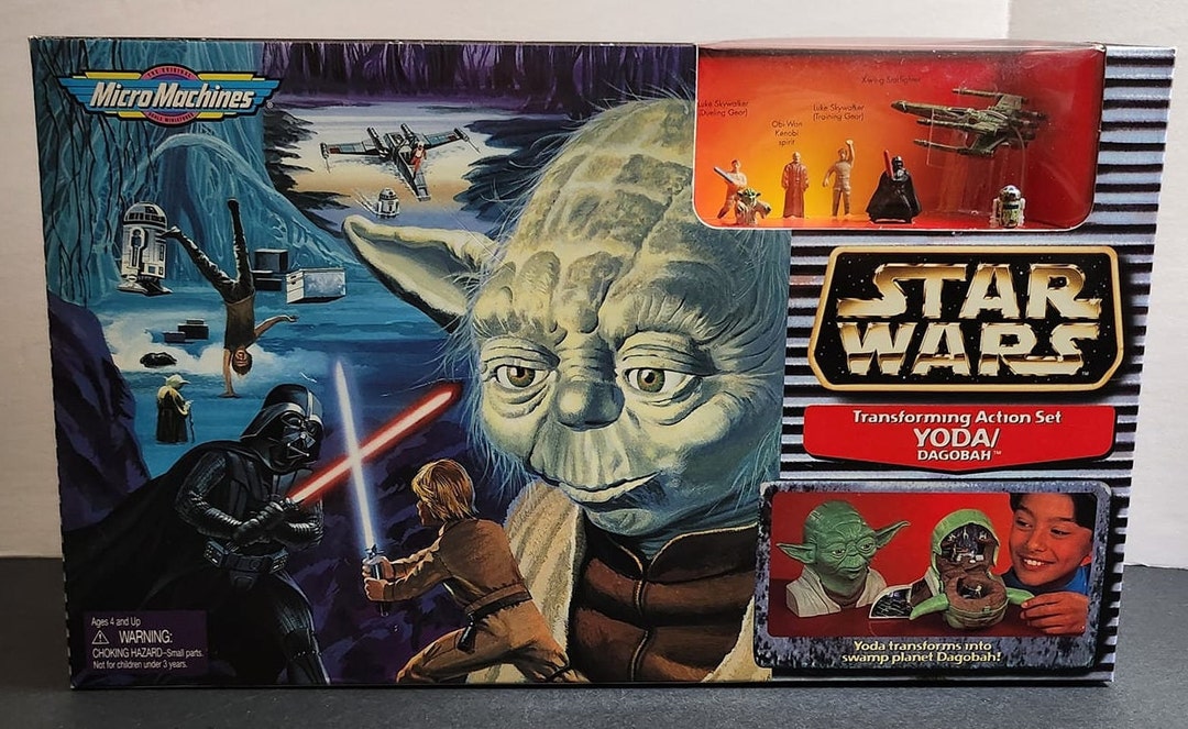 1997 Galoob Star Wars Micro Machines Yoda Dagobah Playset New Sealed ...