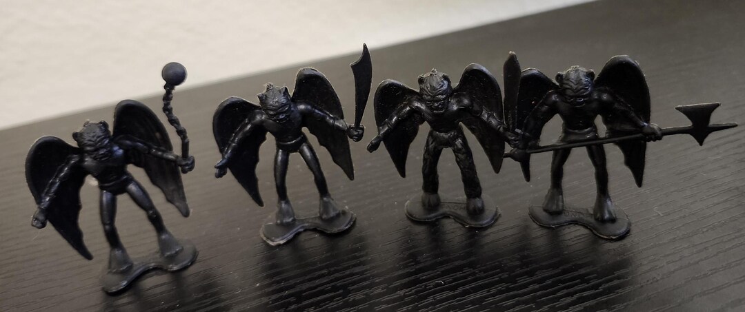 1981 Dragonriders of the Styx Black Demon Mini Figures Very Nice ...