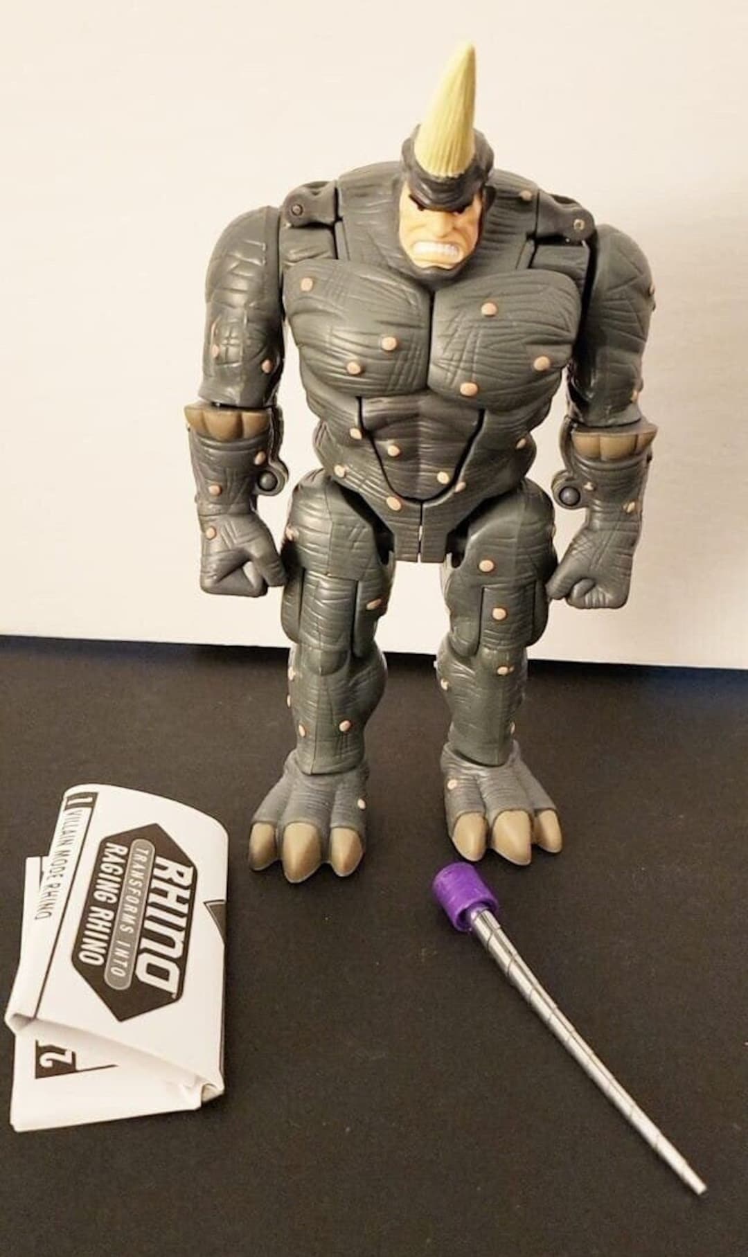 1999 Toy Biz Marvel Comics Spider-man Shape Shifter Raging Rhino Action ...