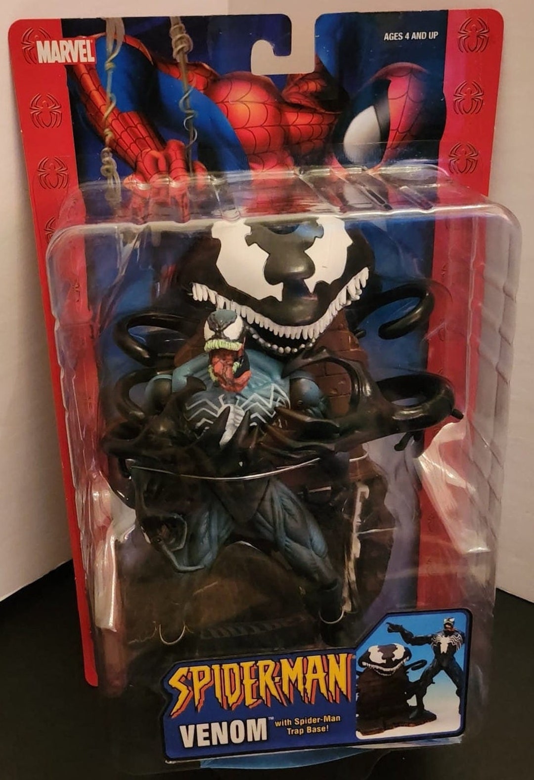 2004 Toy Biz Spider-man Venom Trap Base Action Figure New Sealed ...