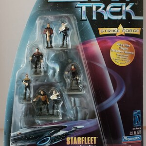 1997 Playmates Star Trek Strike Force Starfleet Away Team Mini Action ...