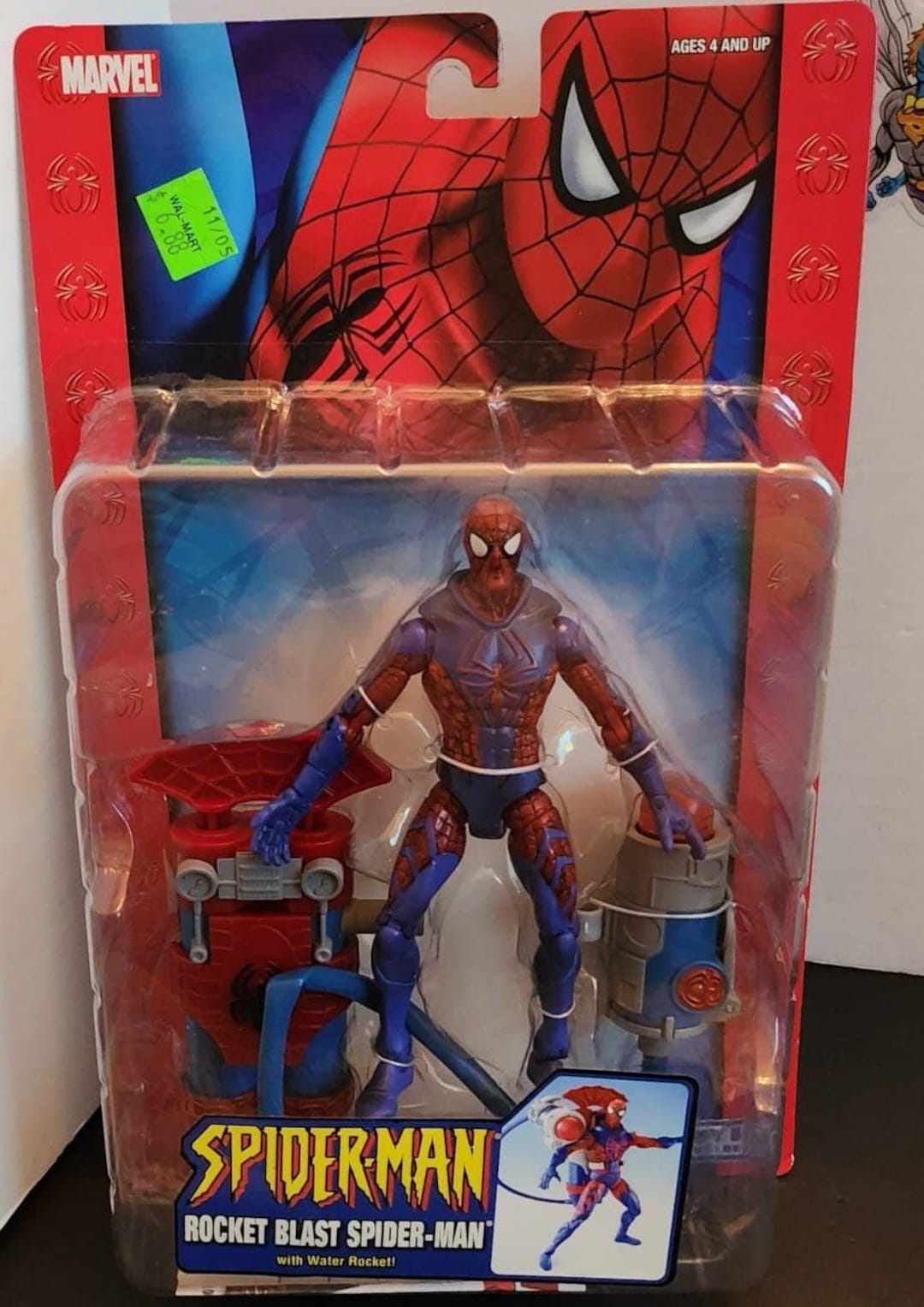 2004 Toy Biz Spider-man Rocket Blast Spider-man Action Figure New ...