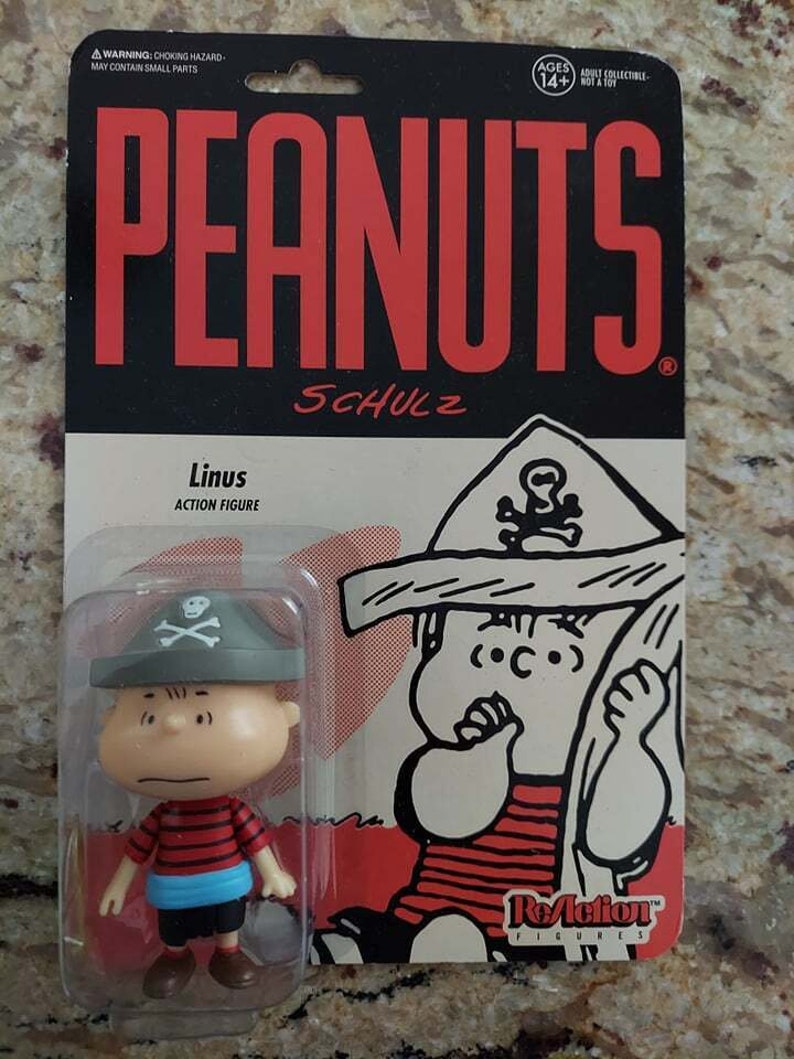 Super7 Peanuts Linus Reaction Figure New Sealed Schulz Charlie - Etsy