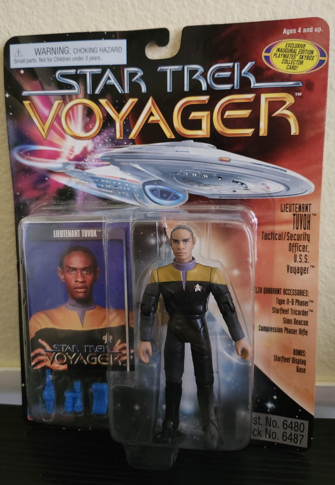 1995 Playmates Toys Star Trek Voyager Lieutenant Tuvok Action Figure ...