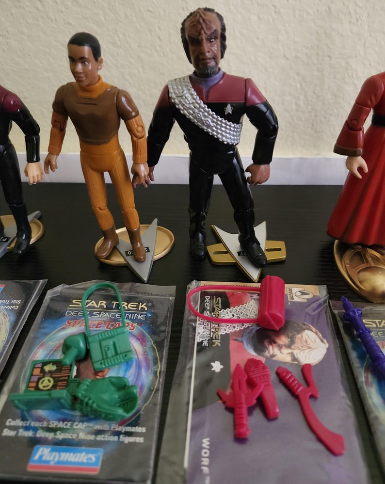 1994 Playmates Toys Star Trek Deep Space Nine Action Figure Lot of 4 ...