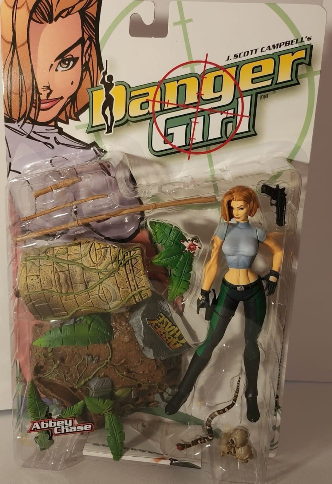 1999 Mcfarlane Toys Abbey Chase Danger Girl Action Figure New Sealed