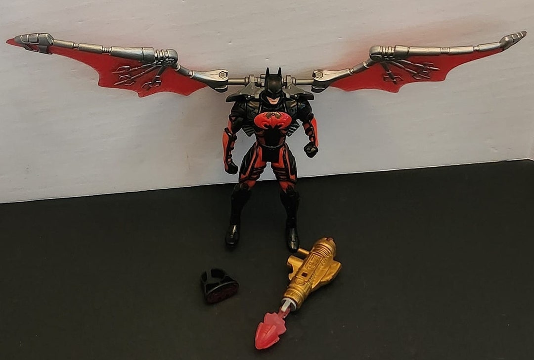 1998 Kenner Batman & Robin Laser Cape Batman Action Figure Complete ...